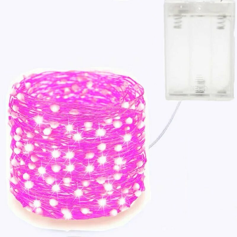 Праздничная гирлянда OPPSHINE, медная проволока, 50/100 LED Pink, 5M-50Leds