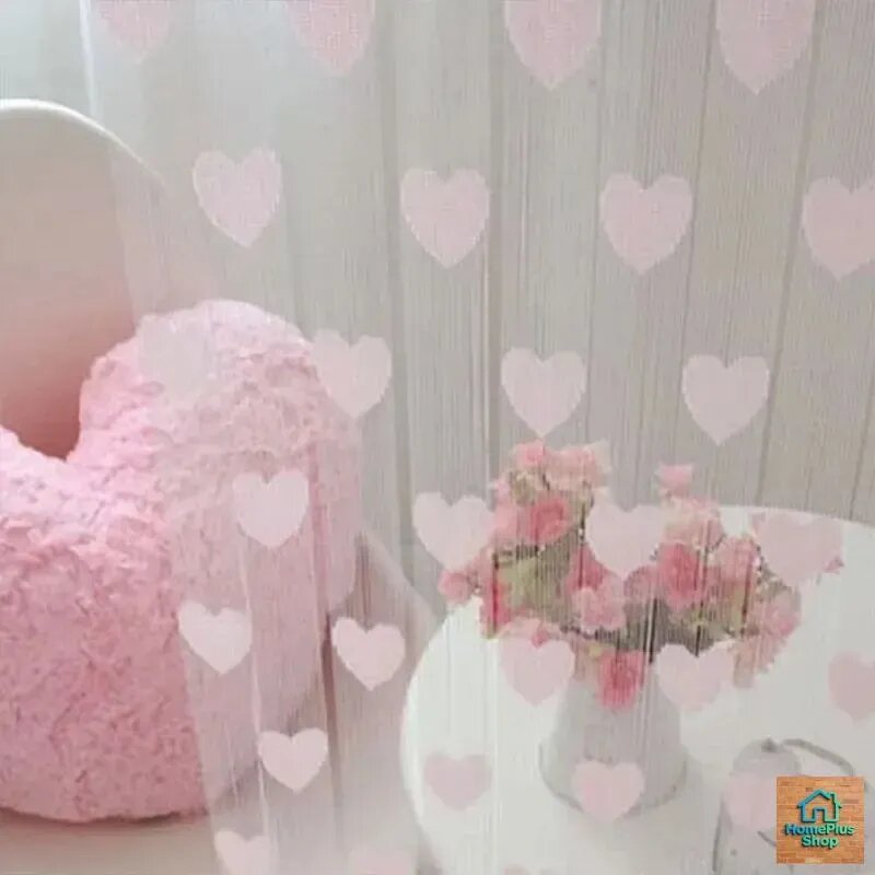 Тюль 100x200 см крепление Петли, розовый