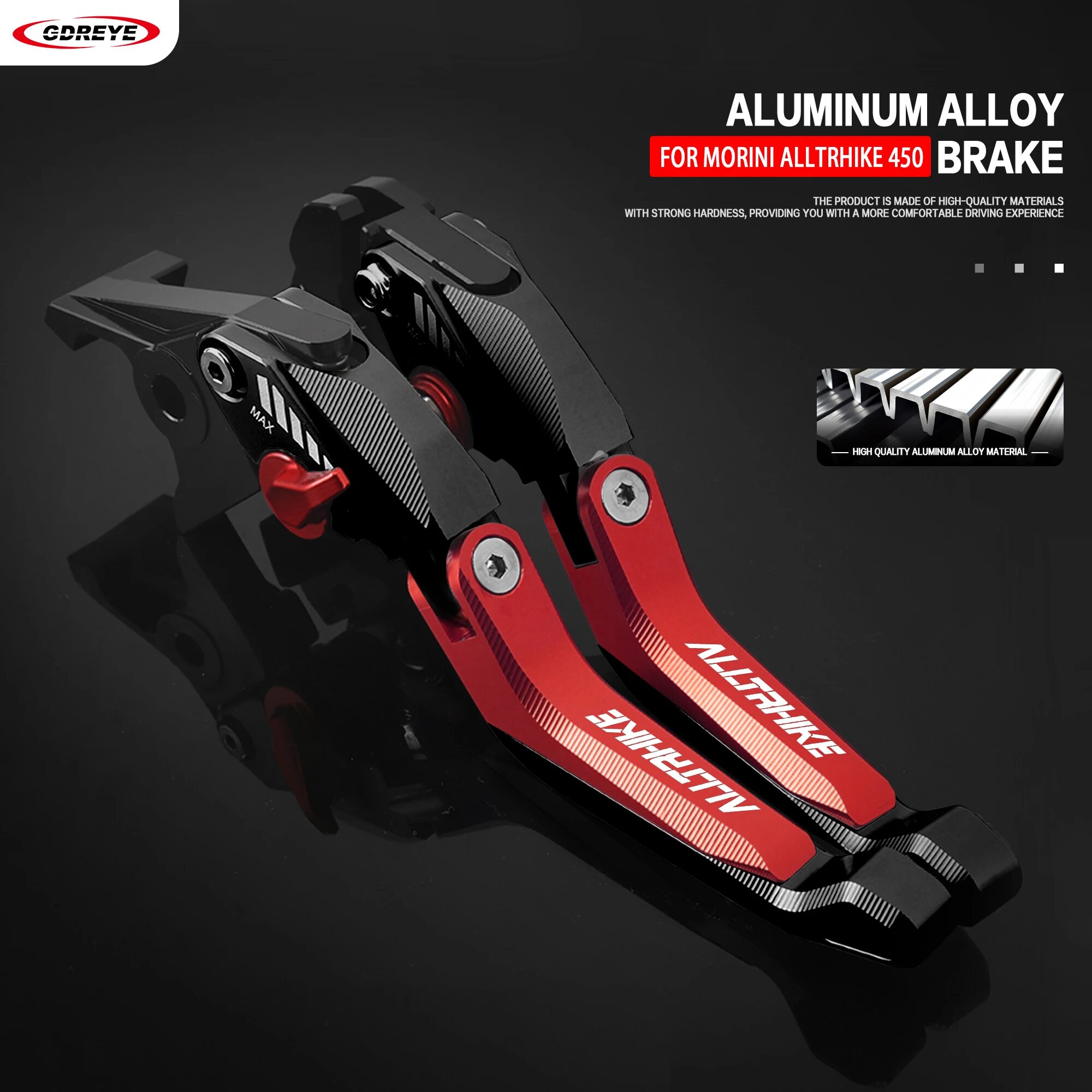 Для MORINI ALLTRHIKE 450 2026: Регулируемые складные тормозные и сцепные рычаги из алюминия с ЧПУ J