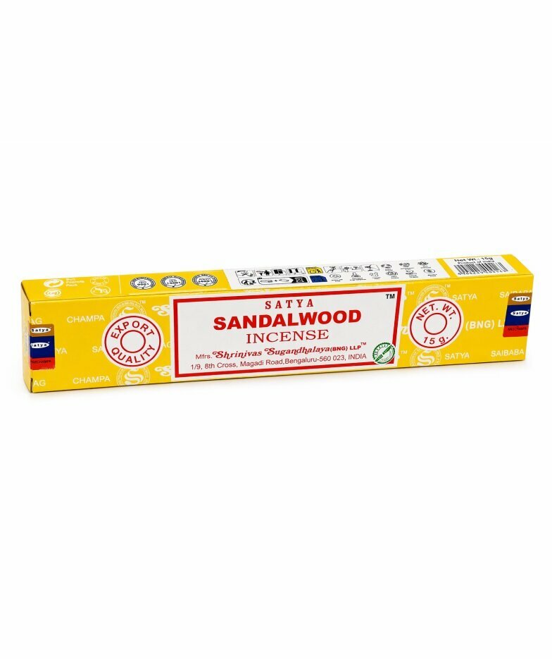 SANDALWOOD Incense, Satya (Благовония сандаловое дерево, Сатья), 15 г.