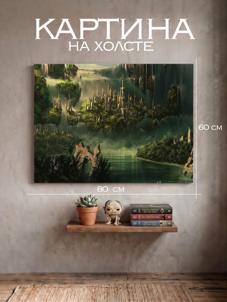 Картина властелин колец на холсте