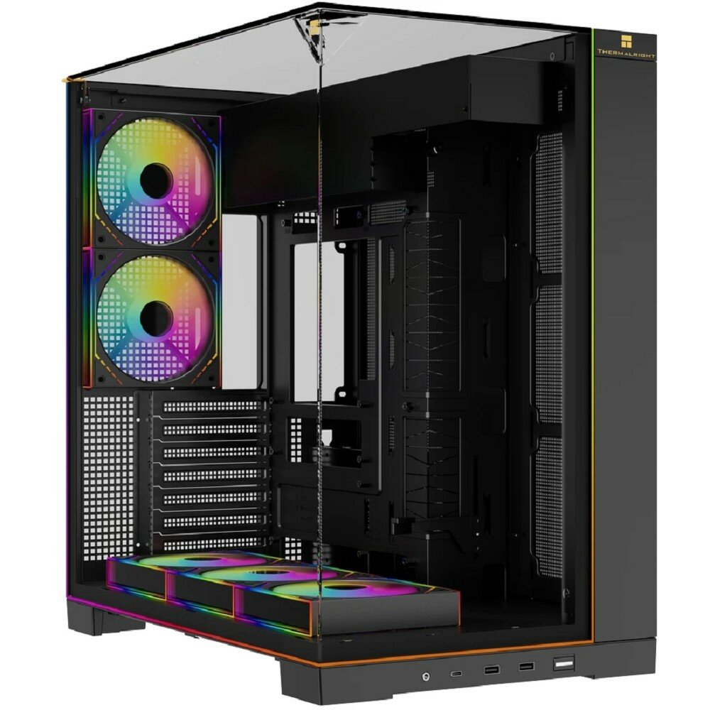 Thermalright Корпуса Корпус TR-A70 ARGB FAN5-M Black TG 5 x120mm ARGB PWM Fans ARGB Strip USB TYPE-C ATX TRA70AF5MB