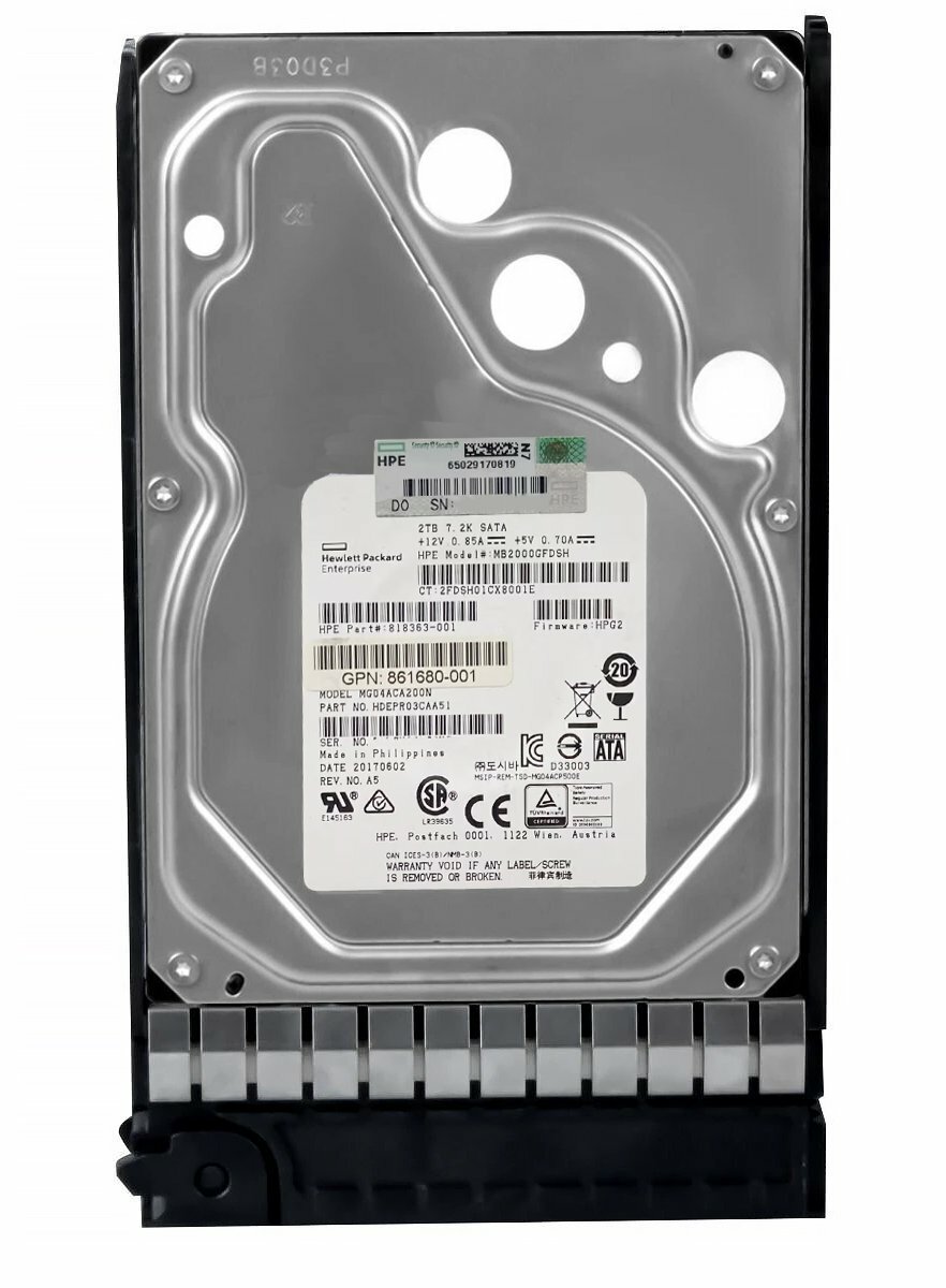 Жесткий диск HP 2Tb 7200 SATAIII 3.5" HDD 818363-001