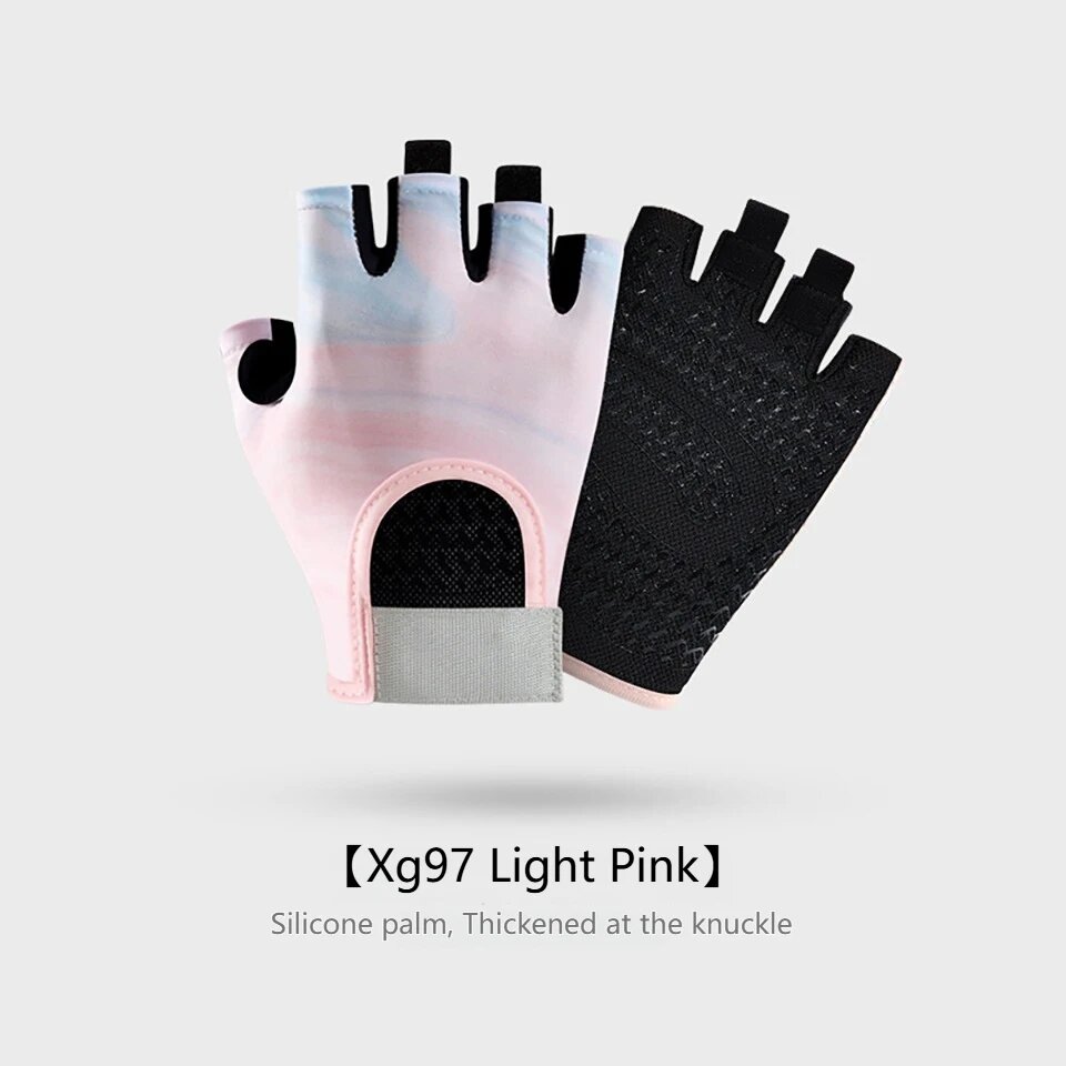 Велосипедные перчатки без пальцев Xg97 Light Pink, розовый
