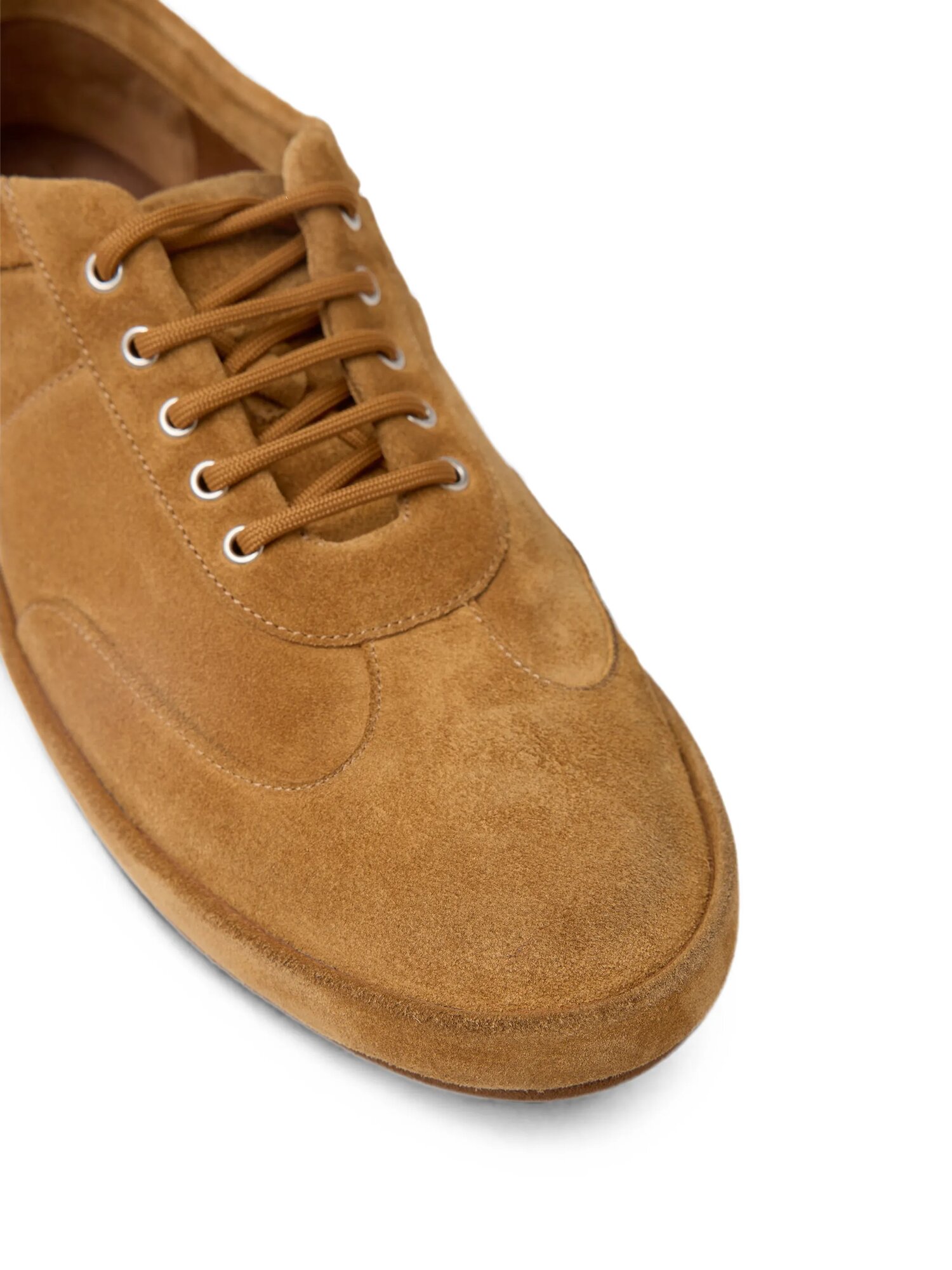 Кроссовки Marsell Suede lace-up sneakers, размер 39, коричневый/серый/оранжевый — фото 1
