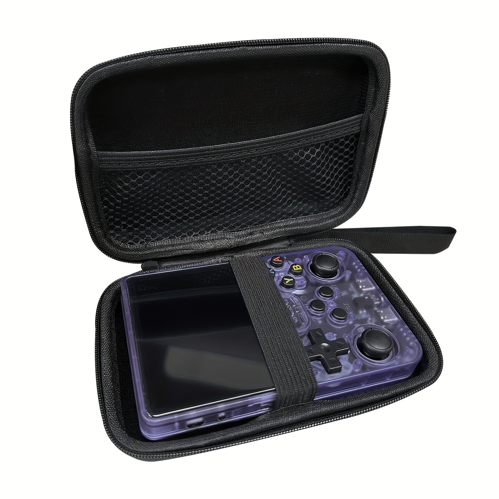 Чехол из EVA для портативной игровой консоли R35 R36S RG35XX, жесткий, компактный, с сетчатым карманом, на молнии, 1 шт.