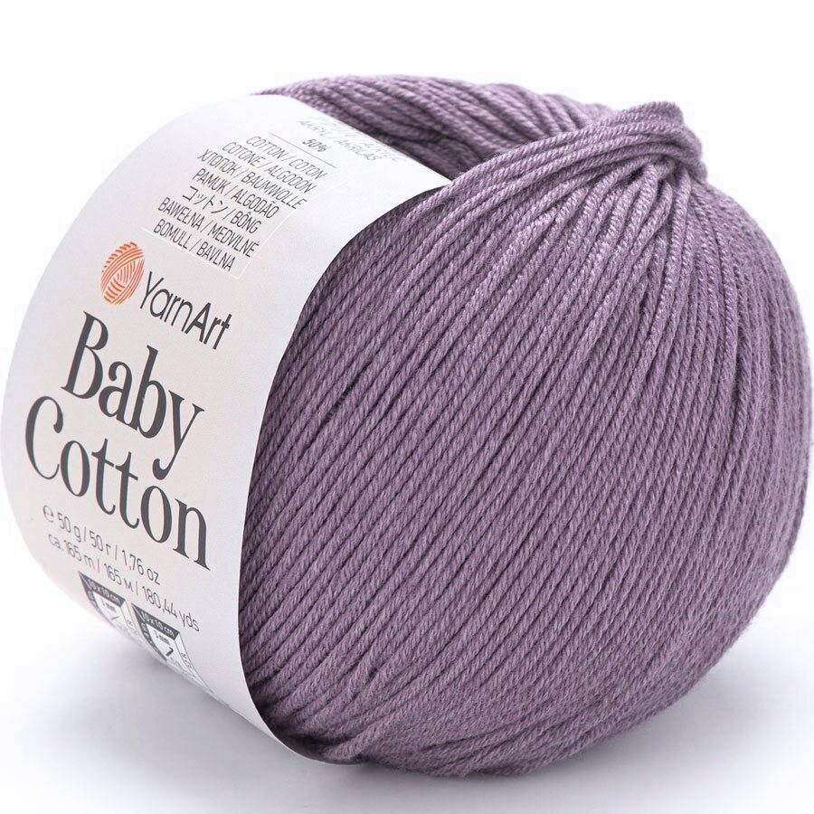 Пряжа Yarnart BABY COTTON 419 сухая роза (5 мотков)