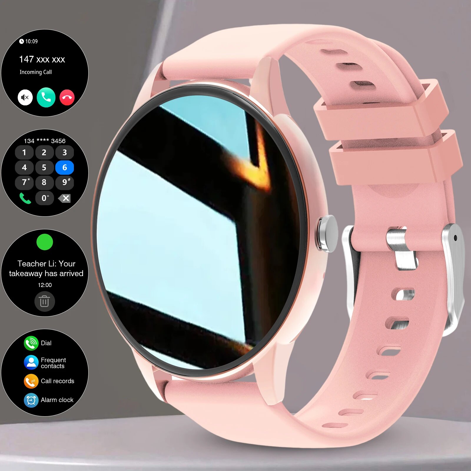 Умные часы TFT-экран BLE 5.0 Pink