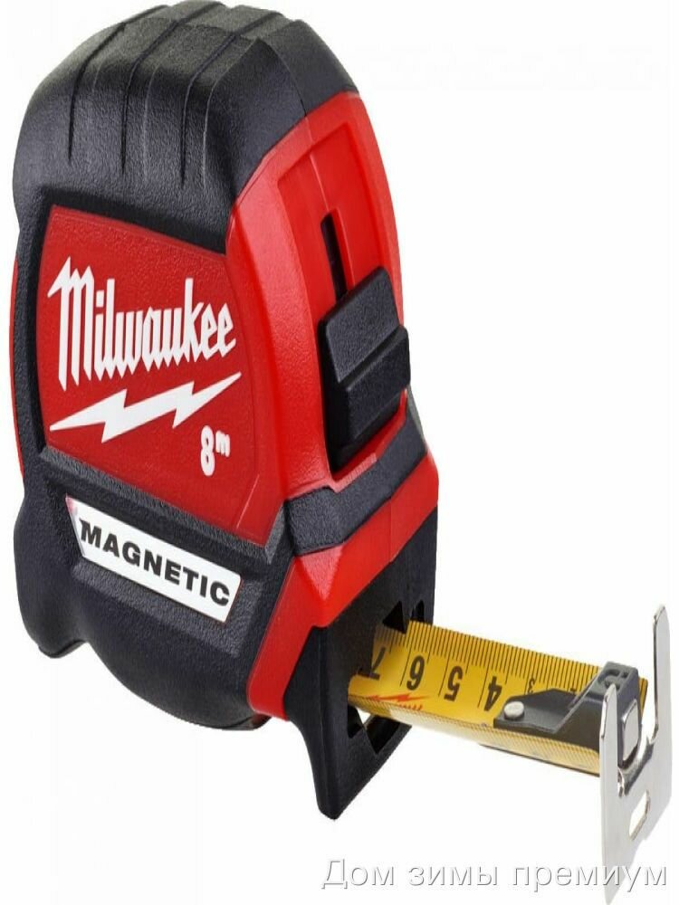 Измерительная рулетка Milwaukee 8м магнитная 27мм профессиональная для строителей
