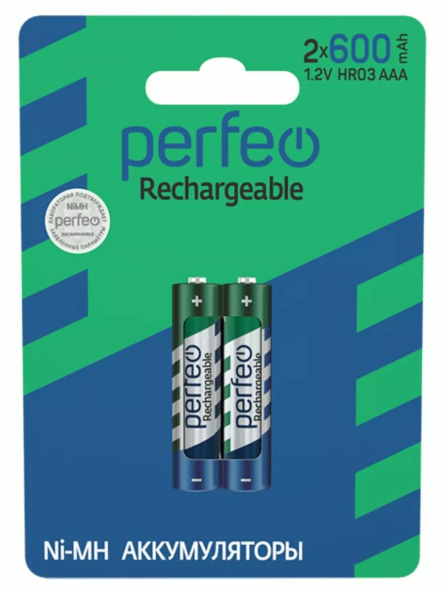 Аккумулятор Perfeo R03 600 mAh BL2 (шт.)