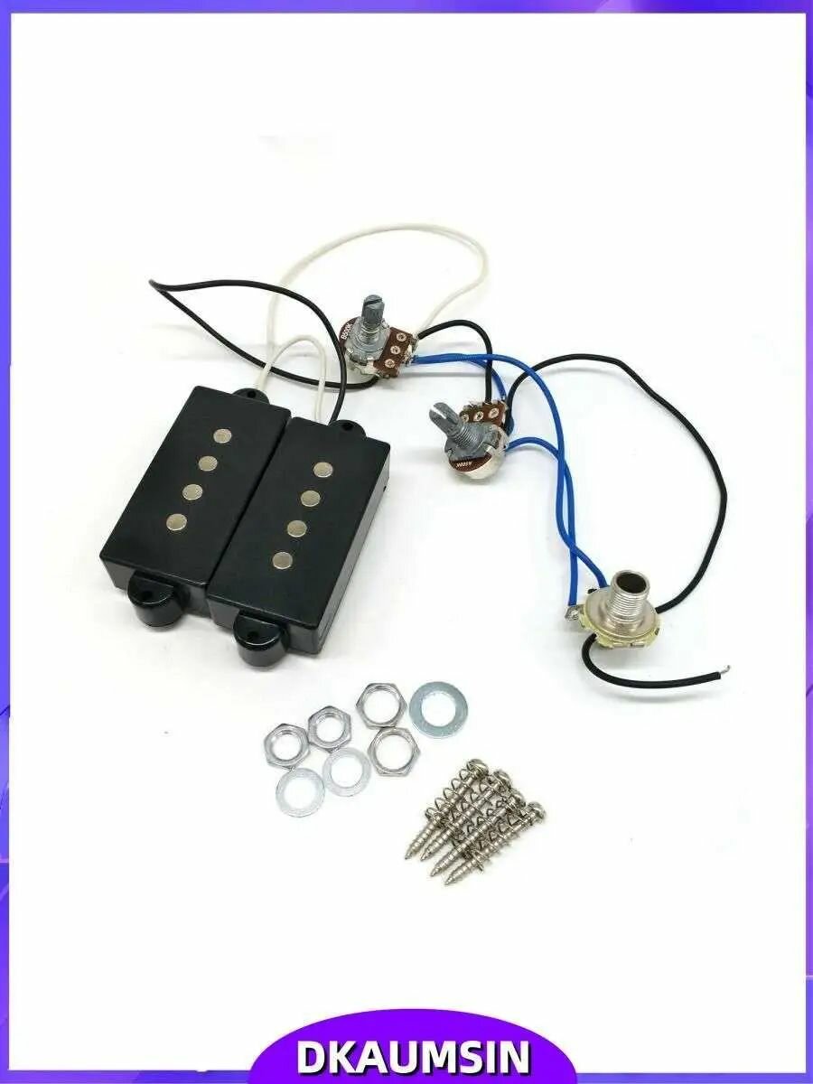 Звукосниматель совместим с электрогитары Wire Harness PB Bass 4-струнный комплект звукоснимателей грифа и бриджа-yl