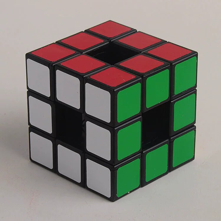 Lanlan 3x3 Hollow Standard Black Speed Cube Puzzle Toy