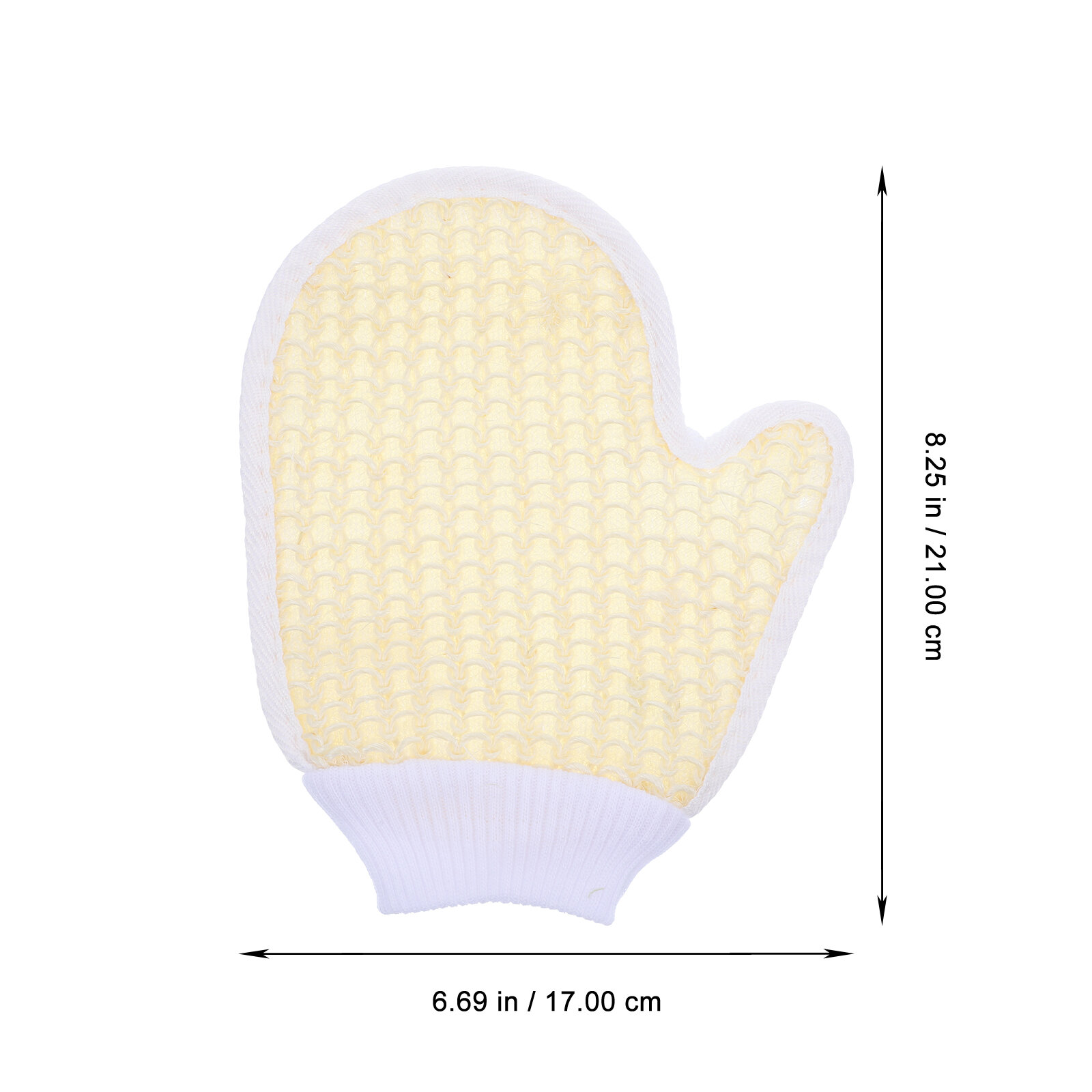 2PCS Перчатки Для Душа Бежевого Цвета 21x17cm Подходят Для Шеи Спины Ног Рук И Всего Тела
