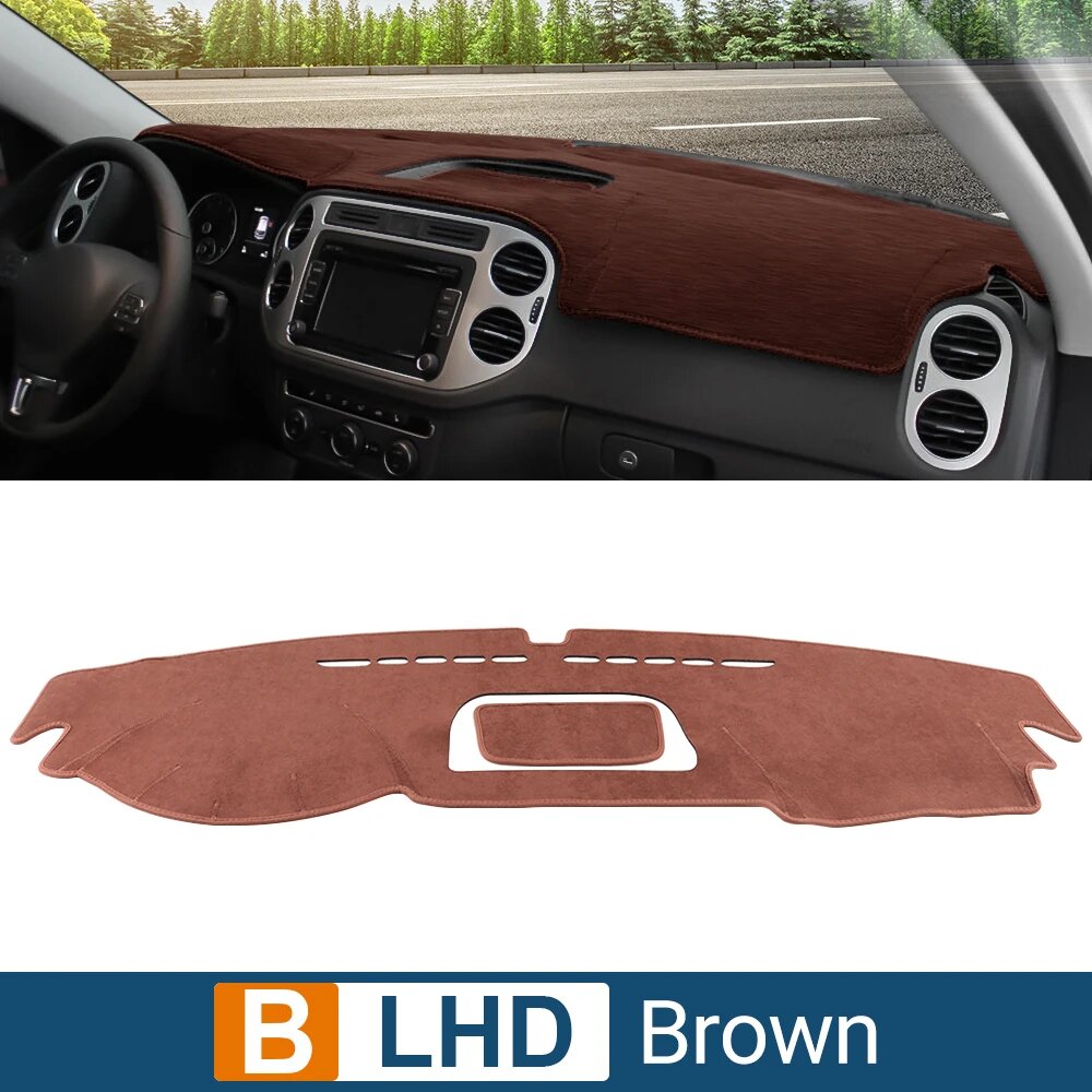 Антибликовый Коврик На Приборную Панель Для Volkswagen VW Tiguan 5N 2007-2015, Аксессуар Для Интерьера Автомобиля