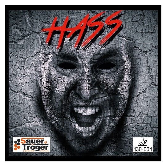 Накладка для ракетки настольного тенниса Sauer&Troger Hass, Красный, толщина губки 2,1