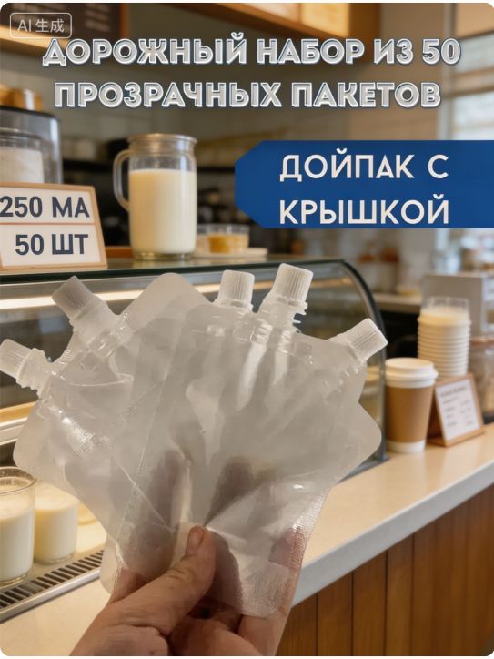 Пакет Дой-пак 17*10 см, 50 шт, 30 мкм