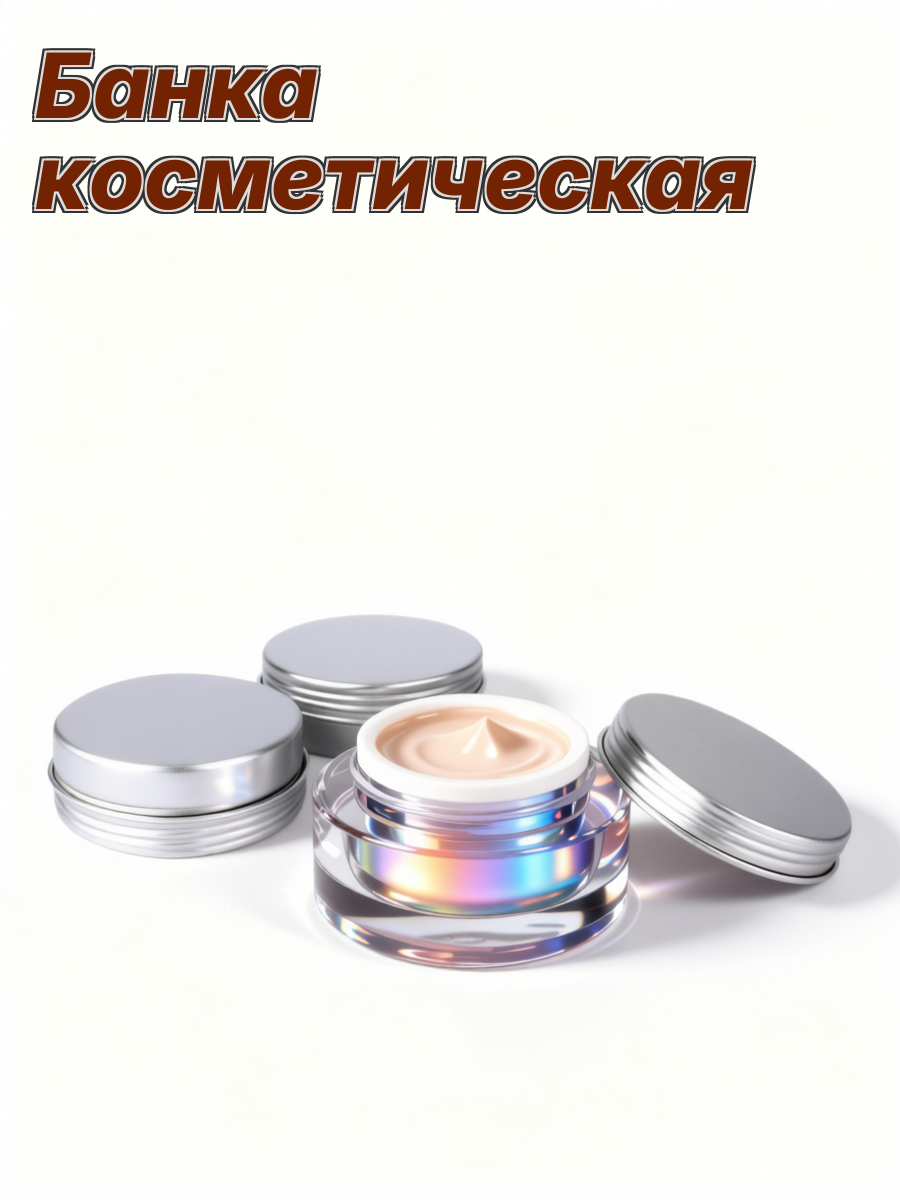 12 Штук 25мл Алюминиевые Пустые Банки Для Косметики Серебристого Цвета 12pcs