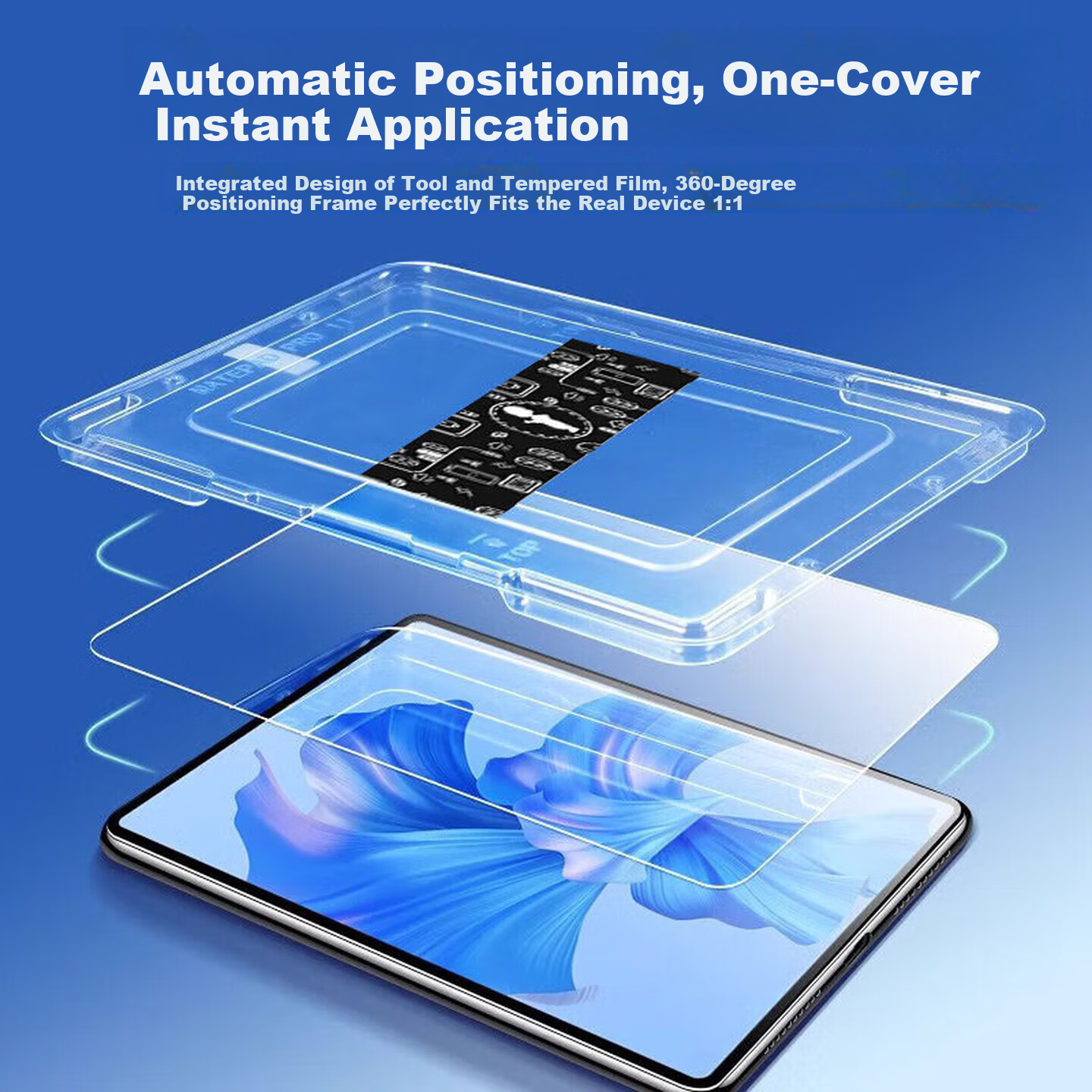 Mingying Самоустанавливающаяся стеклянная пленка для защиты экрана OnePlus Pad 2 Pro 13.2 дюйма с полным покрытием,