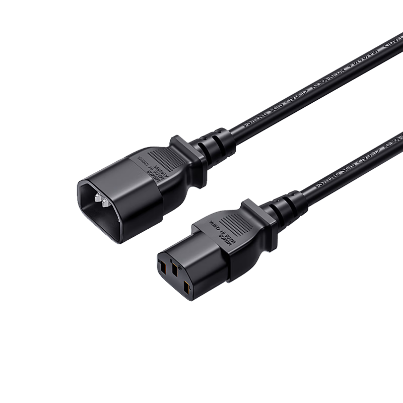 Z-TEK кабель питания расширительный C13 на C14 5м 3x1.0мм² стандарт IEC для серверного стойки дата-центра и ИБП