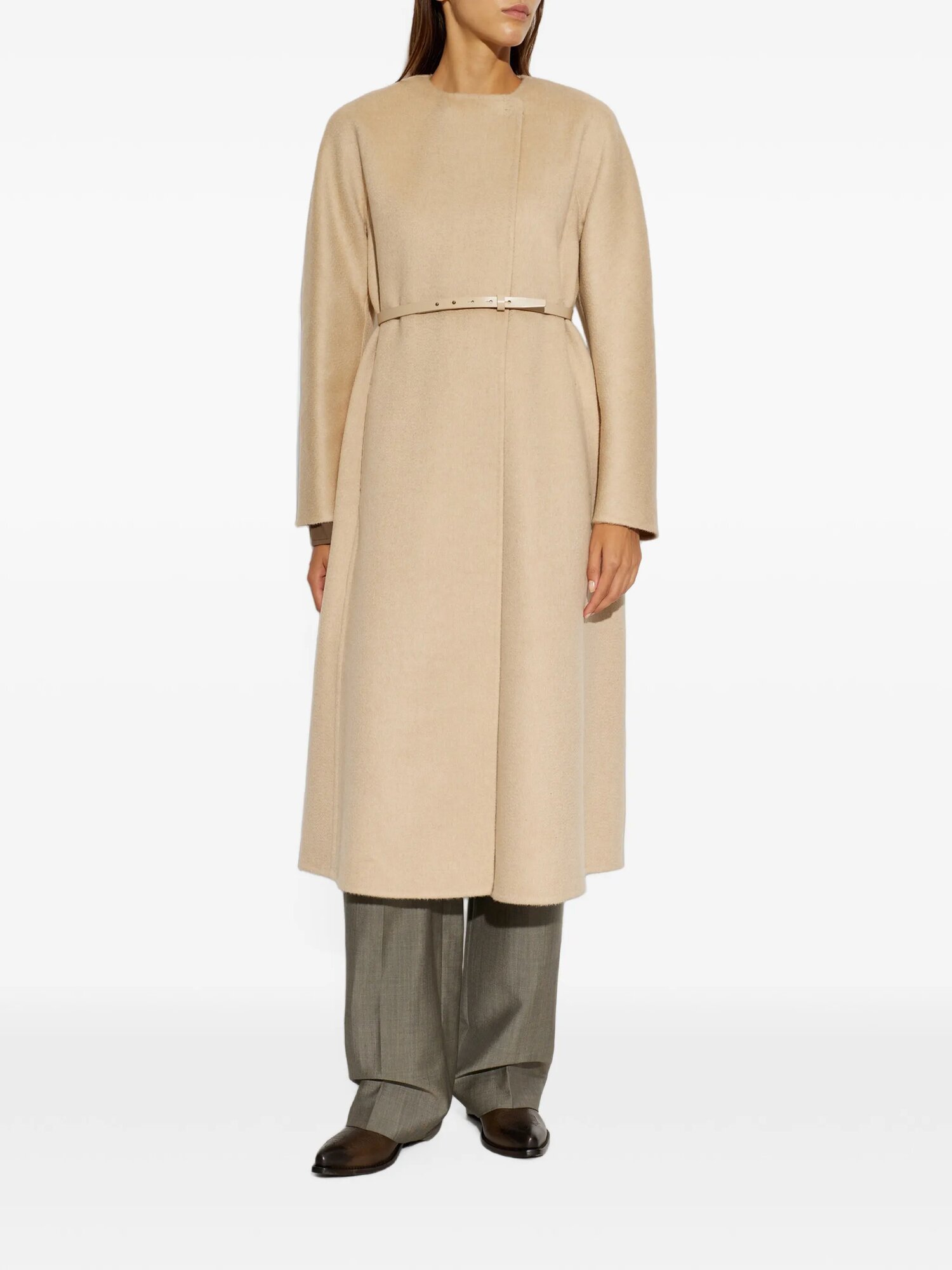 Пальто Max Mara Umico belted coat, размер 40 — фото 1