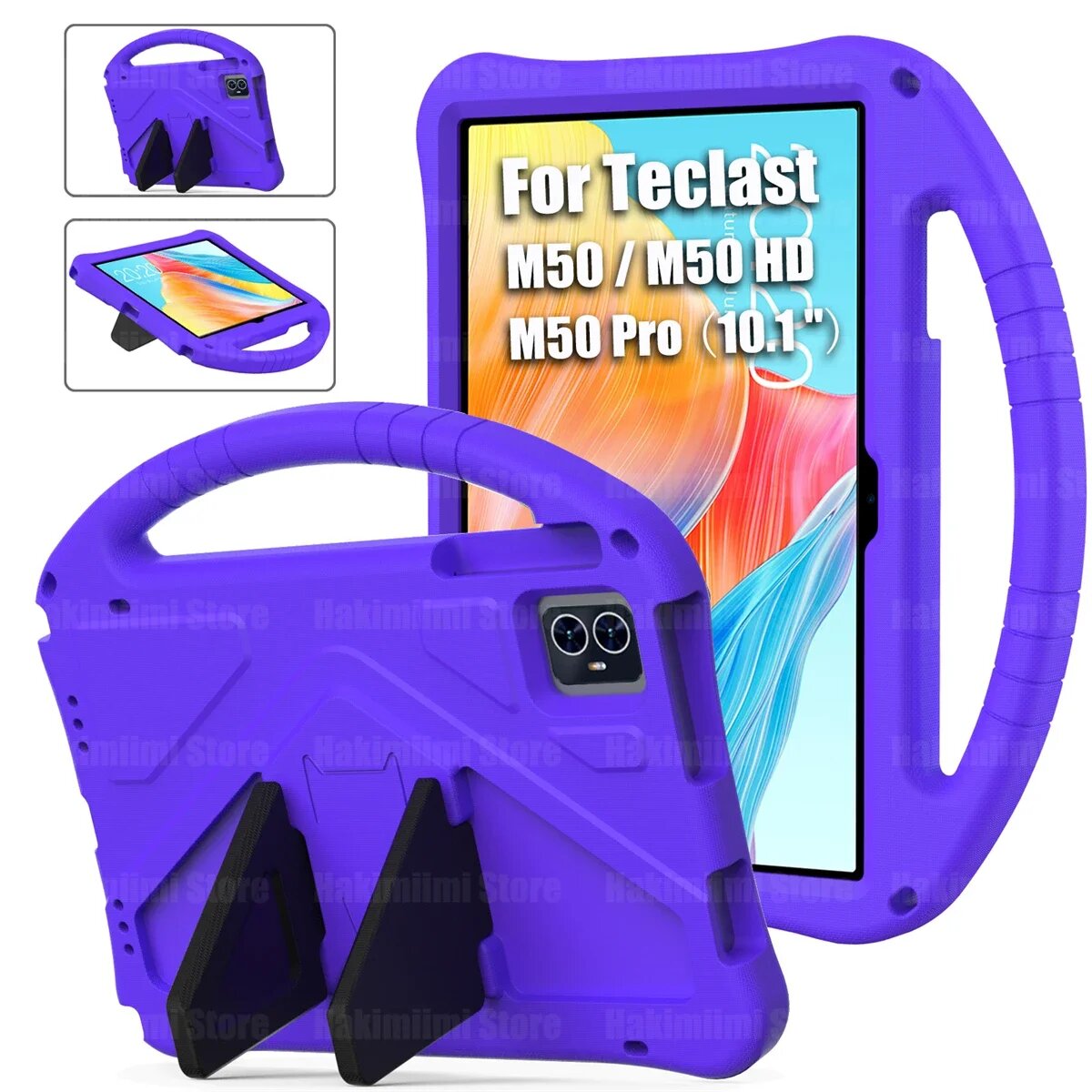 Чехол для планшета Teclast M50 M50HD M50Pro 10.1", DANPP Фиолетовый, Purple