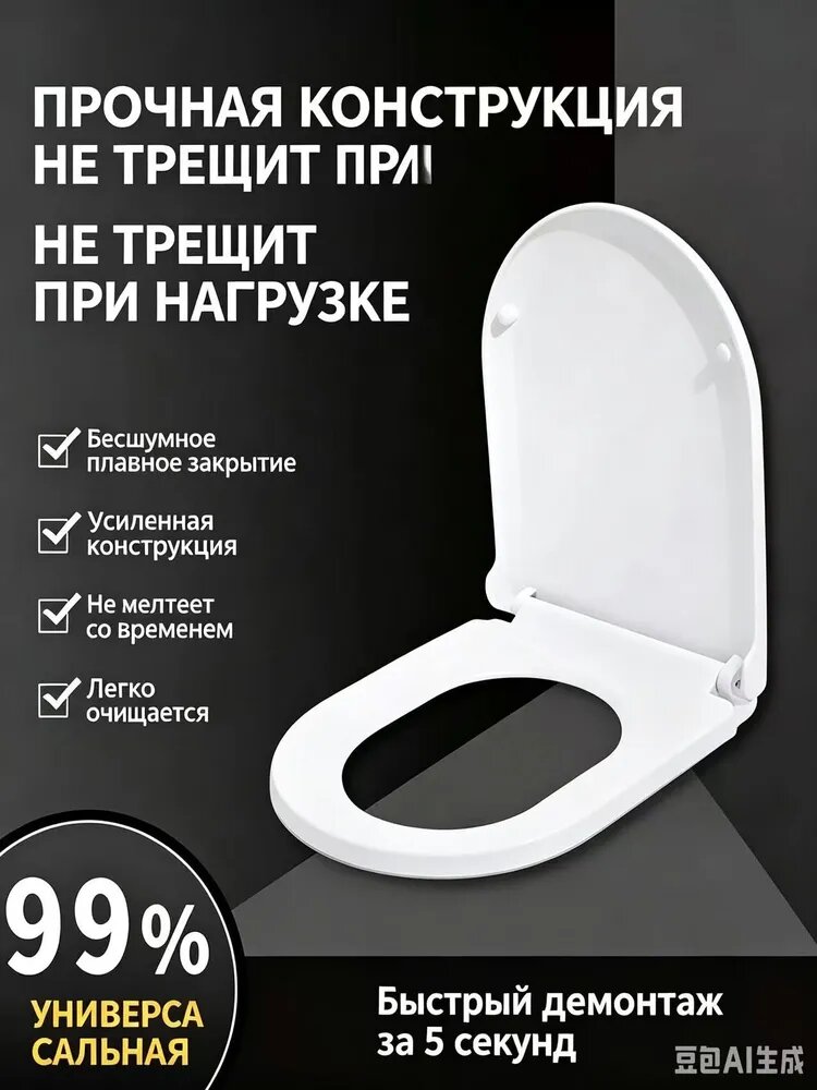 Крышка - Сиденье для унитаза Бореаль Алькор Сенатор (микролифт)