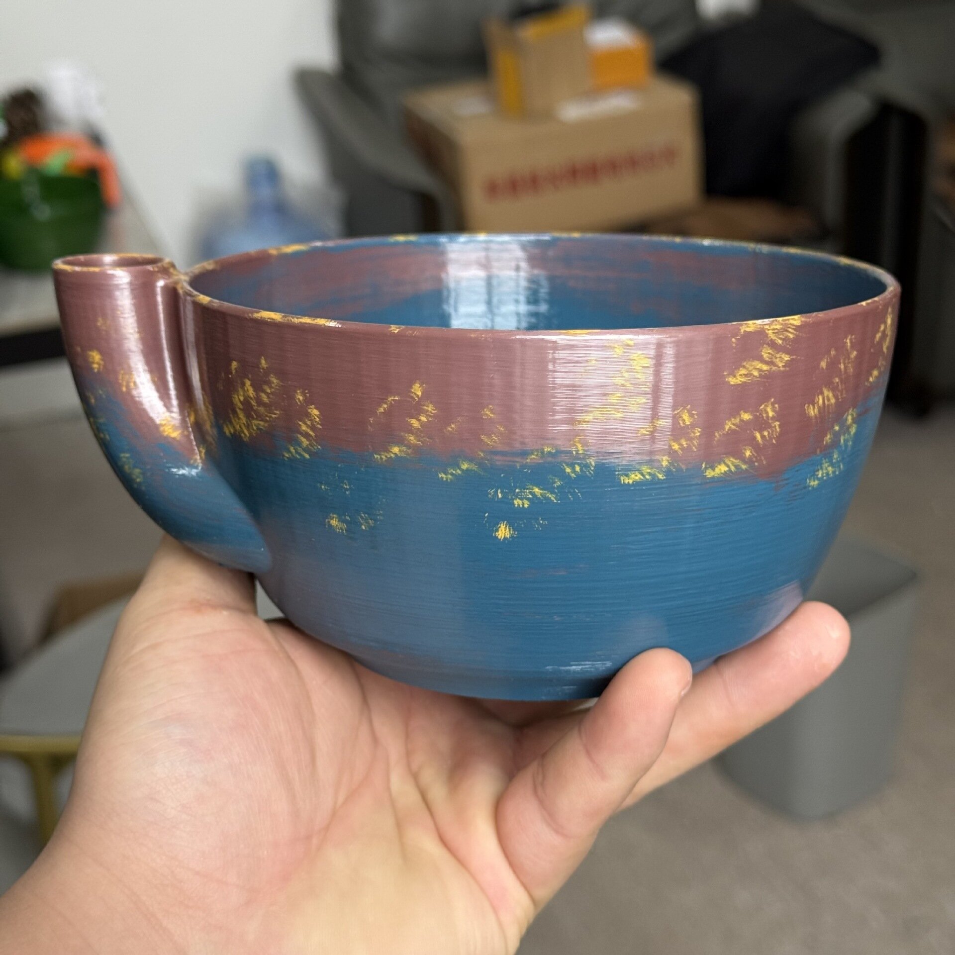 Новинка для трансграничной торговли: 3D-печатная миска Berry Swirl Bowl с ягодным узором, необычный кухонный аксессуар для дома.