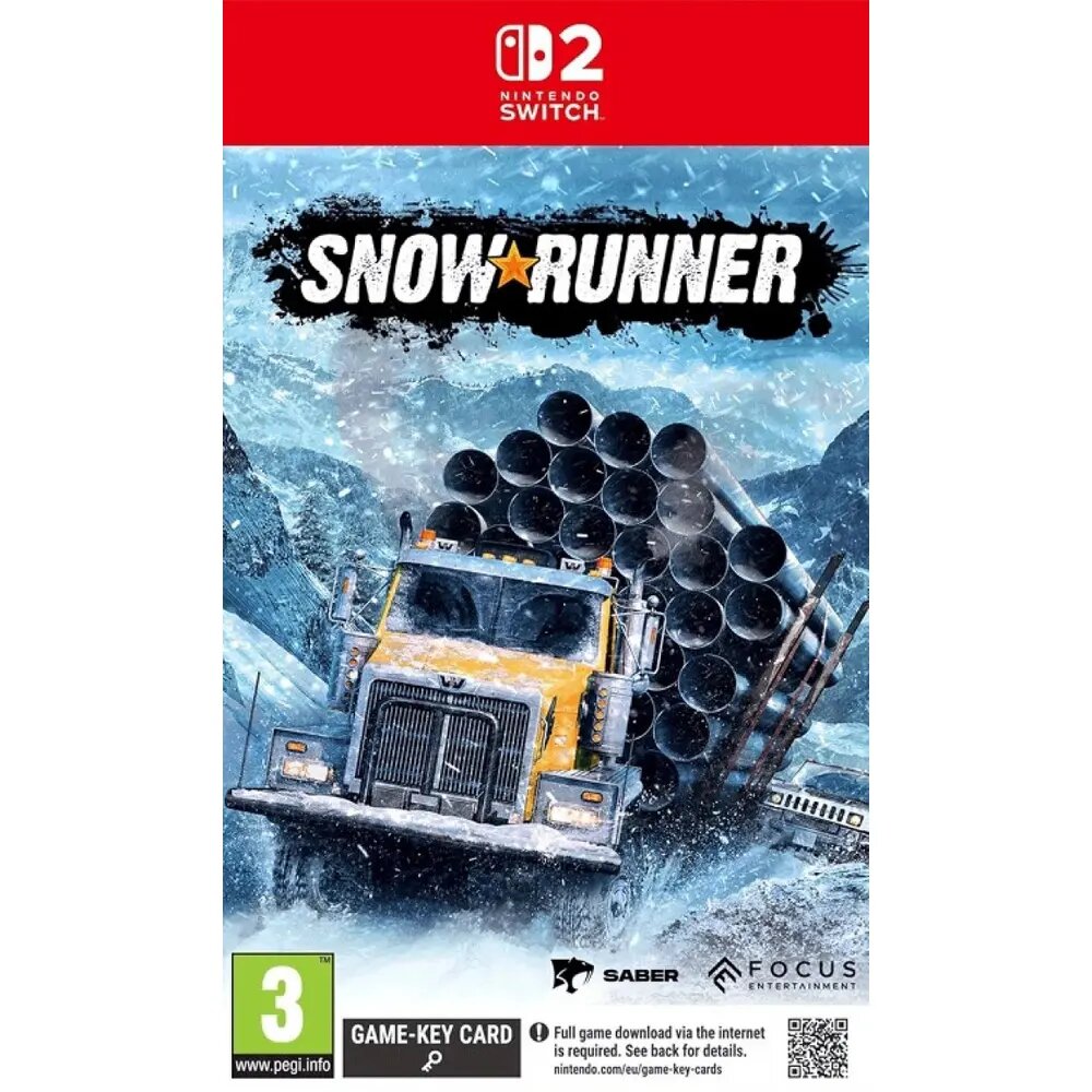 Игра SnowRunner (Game-Key Card) (Nintendo Switch 2, русская версия) Saber Interactive Картридж 3+