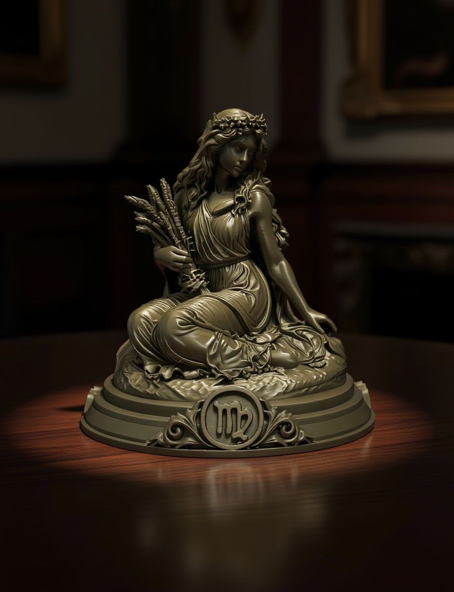 Статуэтка / Фигурка Знаки Зодиака Дева экологически чистый материал, подарок на любой праздник, коллекционные фигурки