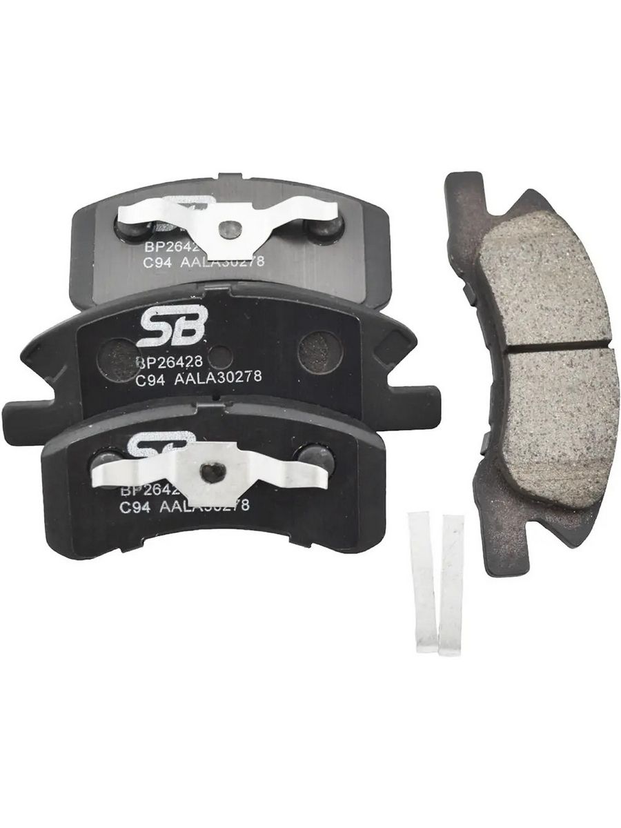 Колодки тормозные дисковые передние SB NAGAMOCHI BP26428 для DAIHATSU Cuore, MITSUBISHI Mirage, TOYOTA Wigo / Дайхатсу, Мицубиси, Тойота