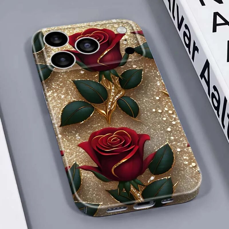 Золотой чехол-накладка в виде виниловой пластинки для Apple iPhone 17, 16e, 16, 15, 14, 13, 12, 11, X, 7, 6 Pro Max, Plus, Mini – жесткий чехол-пленка для телефона