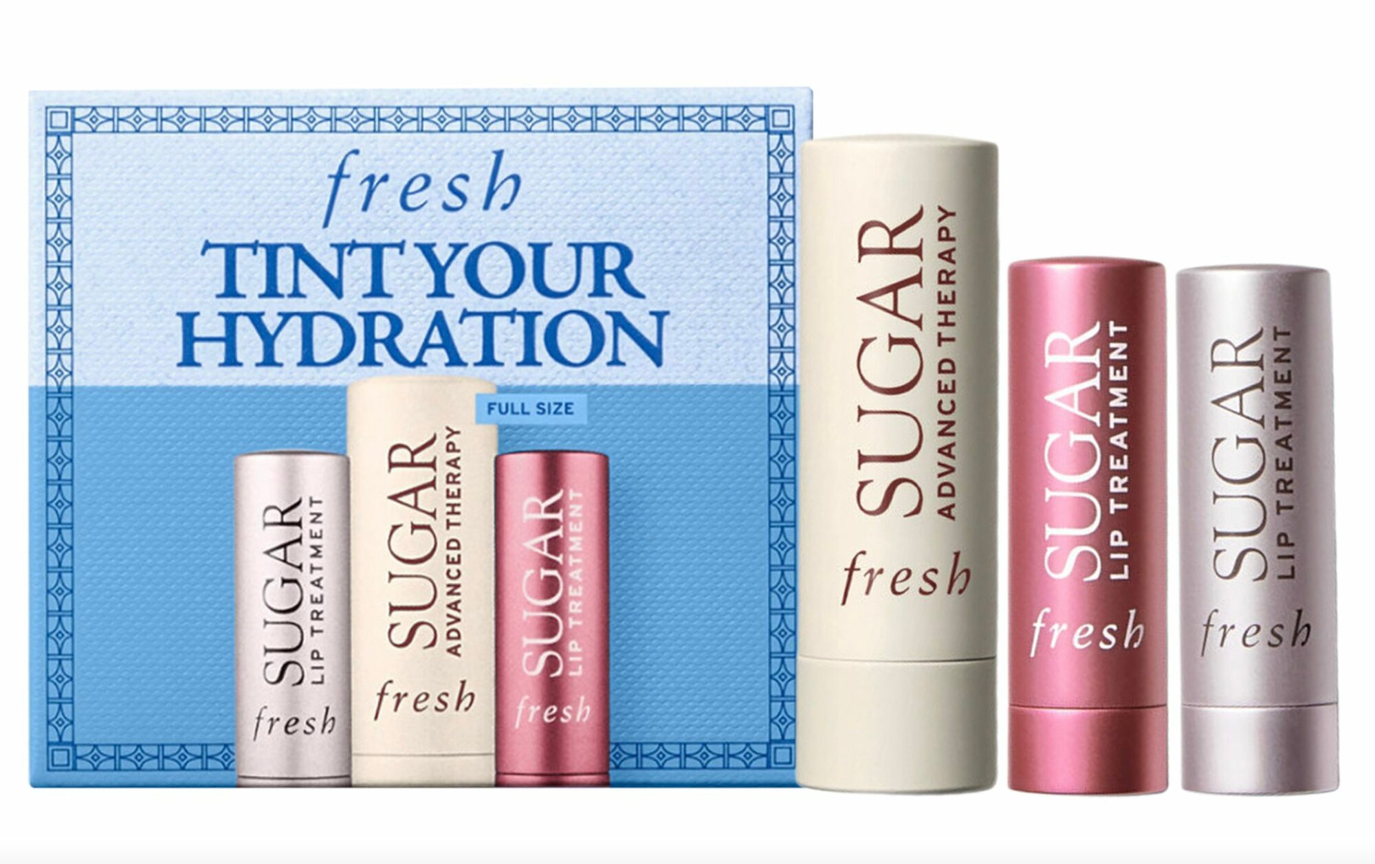 Fresh набор из трех бальзамов для губ Tint Your Hydration