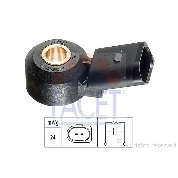 FACET 9.3144 (030905377C / 1205185 / 95560612500) датчик детонации\ VW Golf (Гольф) IV / V 1.4-2.0i 96