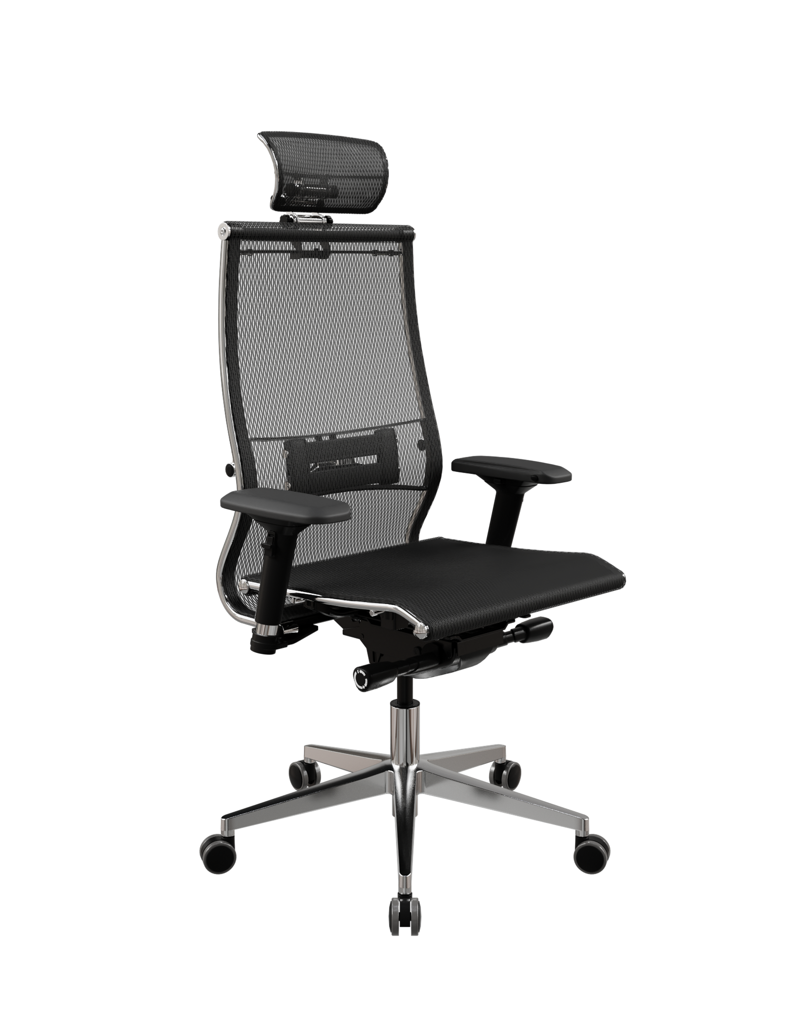 Кресло METTA Samurai, S-3, офисное, подголовник, газлифт, черное