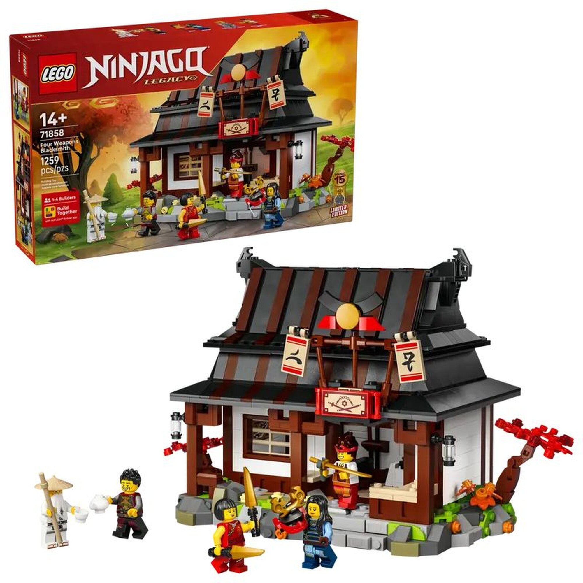 Конструктор LEGO NINJAGO - Кузница четырех видов оружия, 15-летие Ninjago, 1259 эл. - Лего Ниндзяго 71858