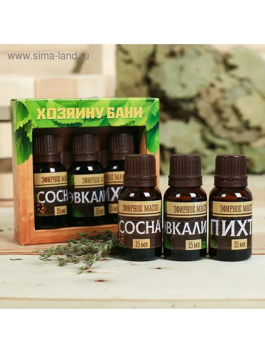Набор эфирных масел для бани и сауны