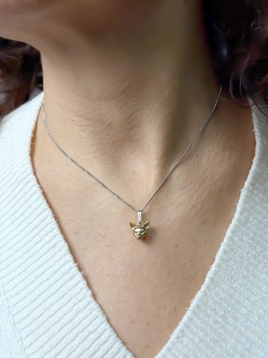 Подвеска, серебро, 925 проба, золочение, бриллиант