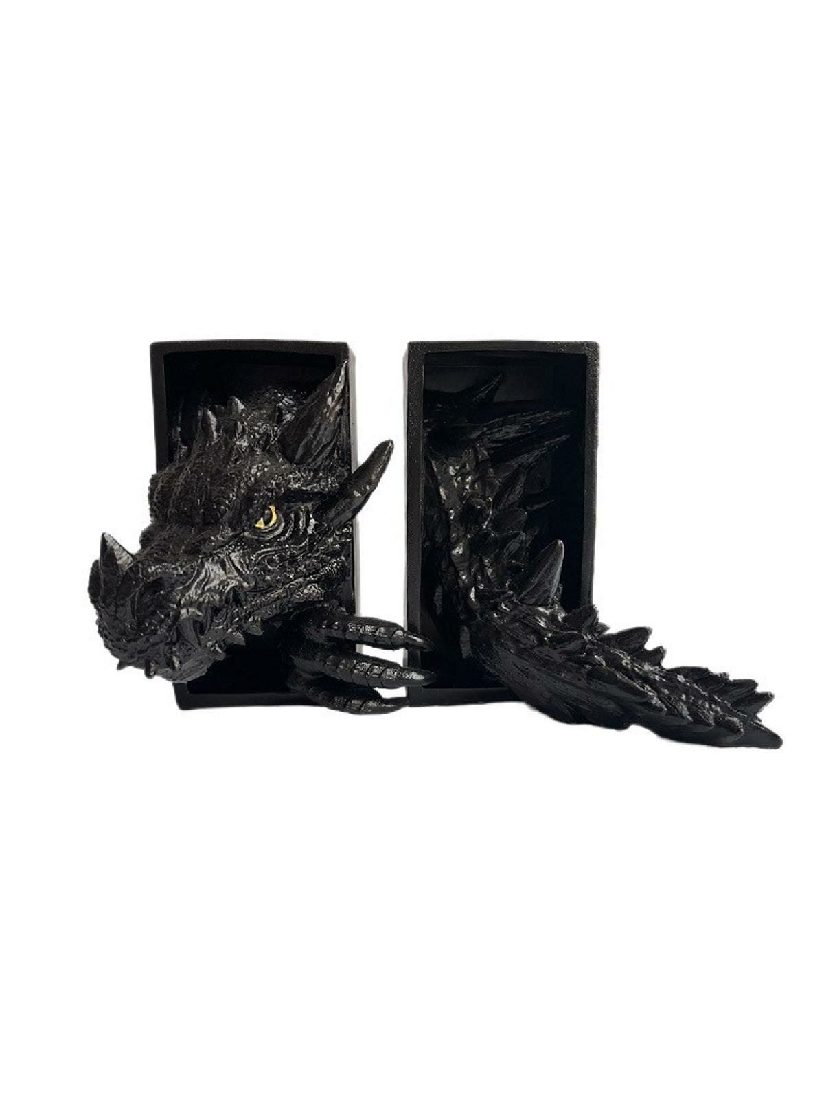 Форзац с драконами, декоративные форзацы из смолы для тяжелых книг Держатель для книг из смолы