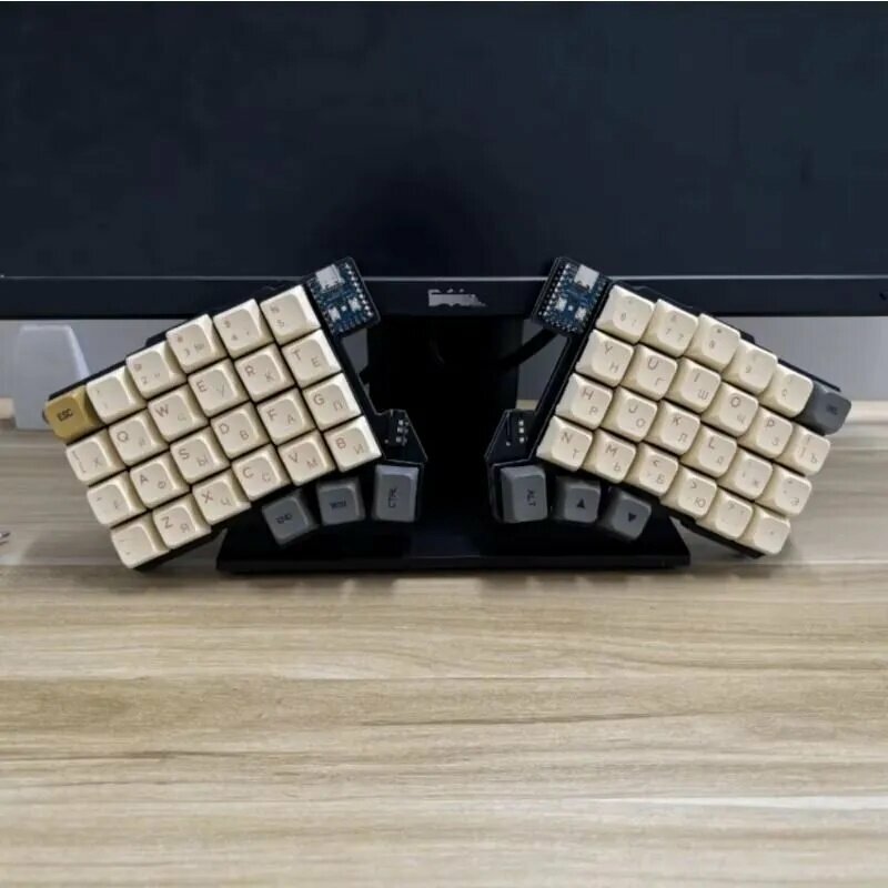 Клавиатура проводная Silakka54, (Outemu Black), Английская раскладка, бежевый