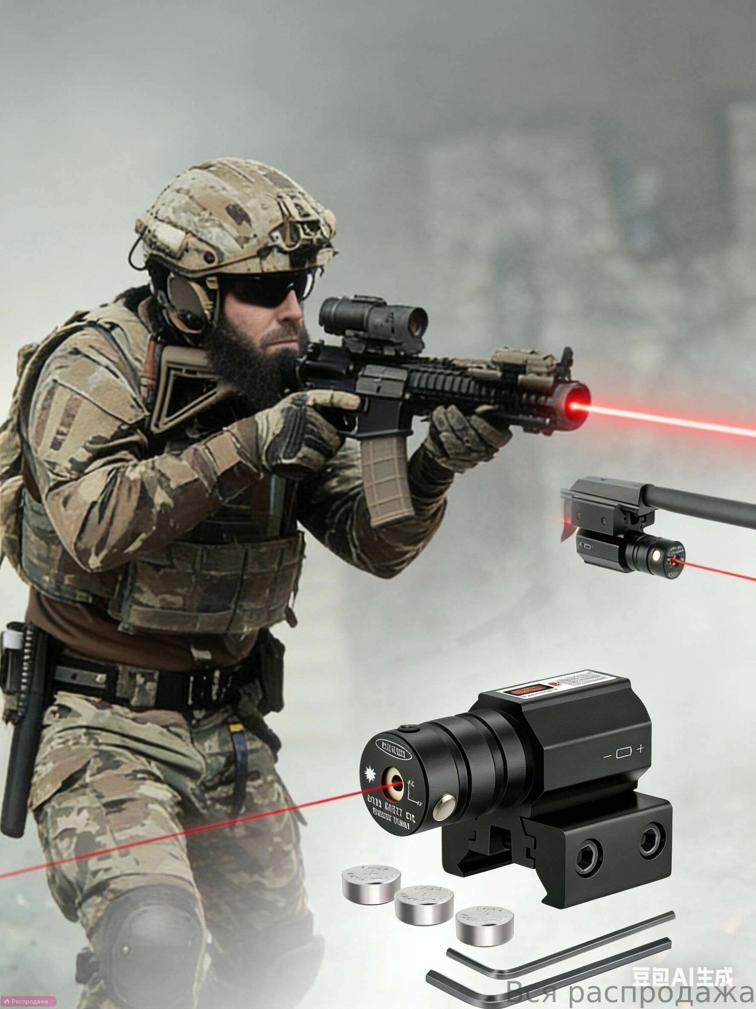 ЛЦУ для пневматики / Лазерный целеуказатель/16mm*53mm*31mm