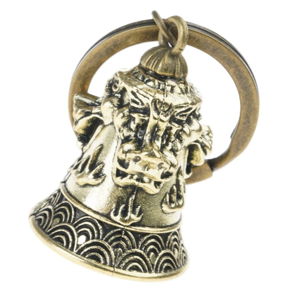 Брелок с мантрой в стиле дзен, Три львиных колокольчика