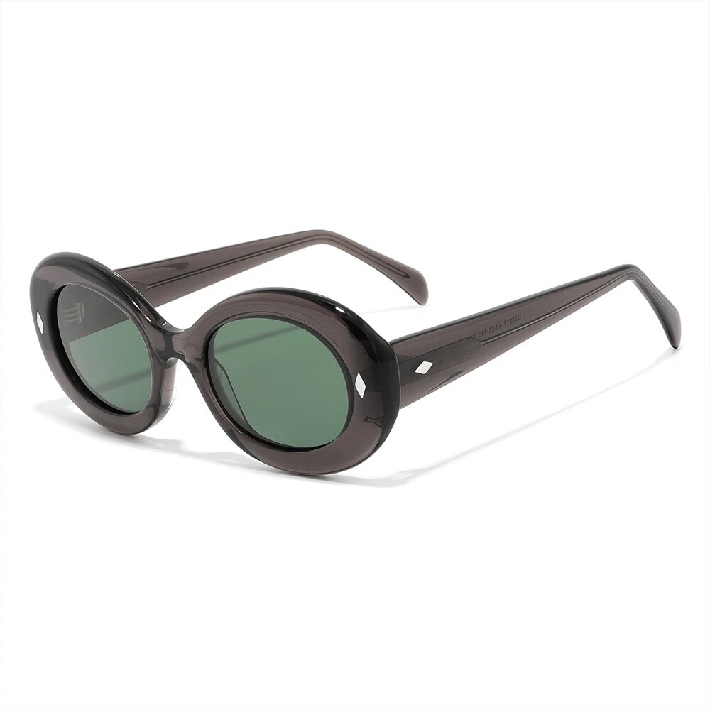 Винтажная оправа для очков SENTA из ацетата C2 GRAY GREEN, Темно-зеленый