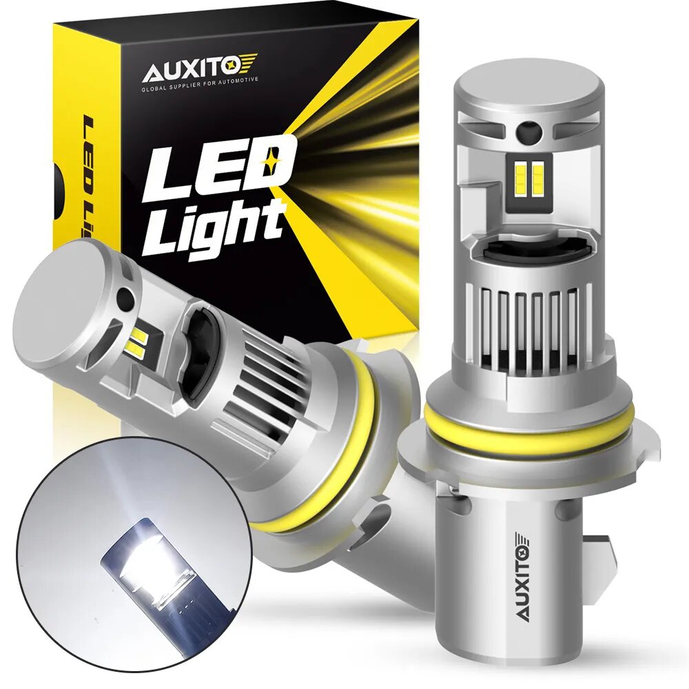 AUXITO Лампа автомобильная HB1, 2 шт. арт. Q16-HB1 лампа светодиодная 9004 LED