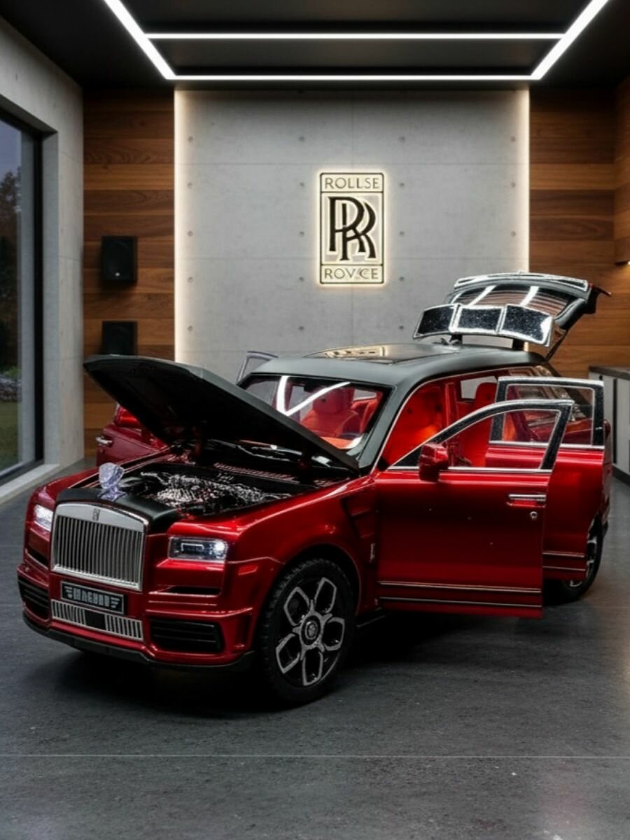 Машинка Металлическая детская машинка Роллс Ройс Куллинан Rolls-Royce Cullinan 20 см