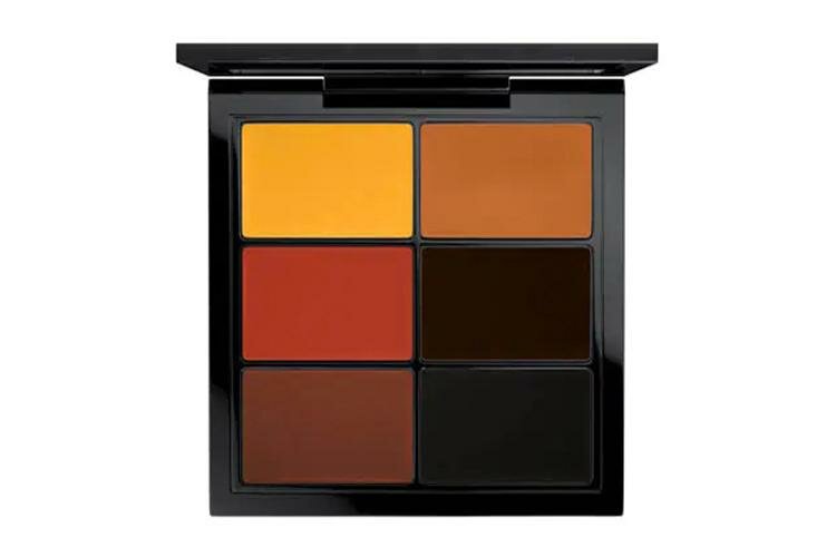 Палетка корректоров женская MAC 6 оттенков, оттенок Deep, для естественного выравнивания тона