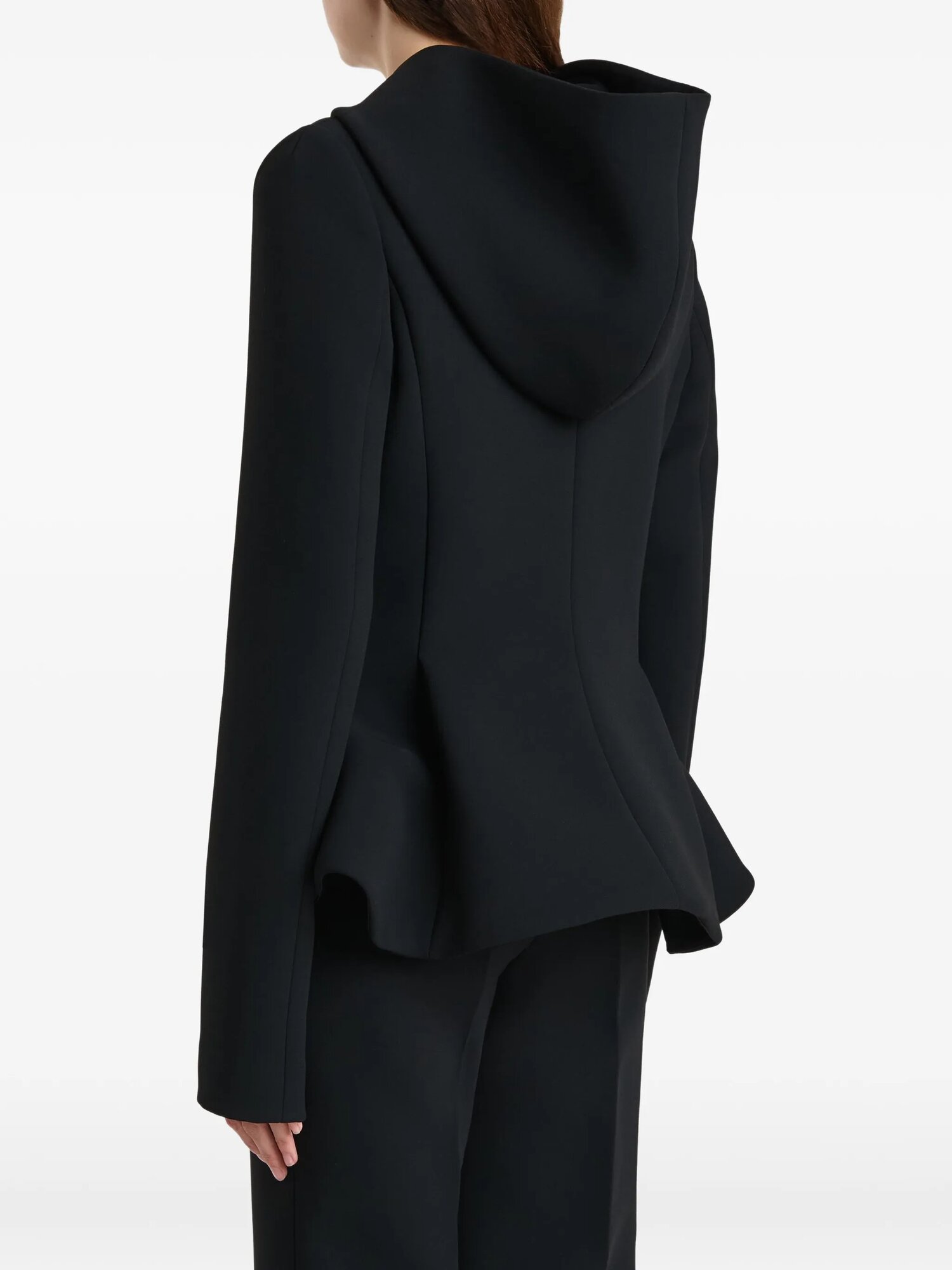 Куртка Khaite Hooded button jacket, размер 4, black/black — фото 1