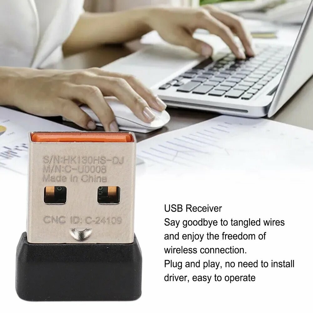 USB приемник для Logitech M590, беспроводной, легкий и портативный