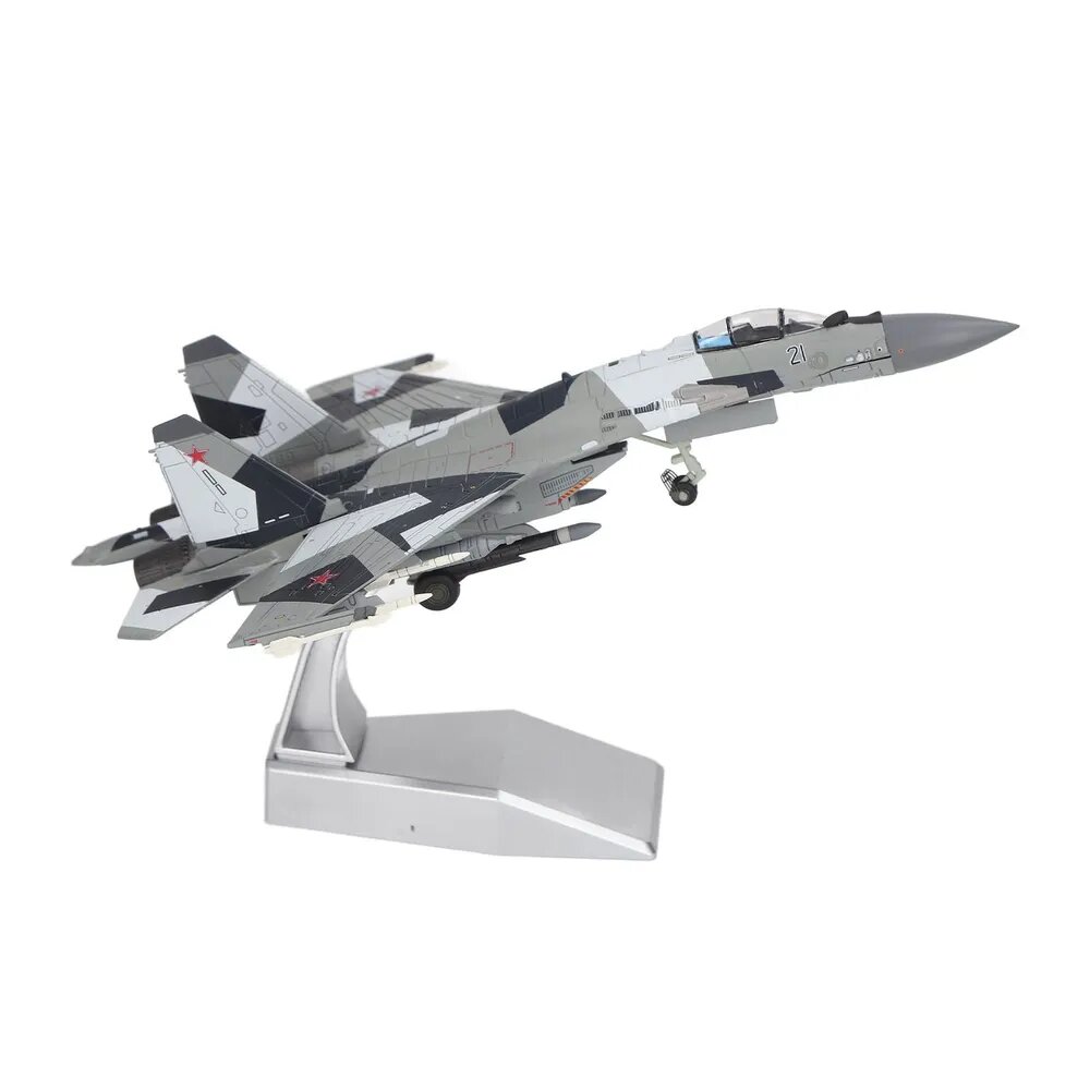 Zhanmix Литая модель истребителя Су-27, масштаб 1:72, металл, серого цвета для коллекции