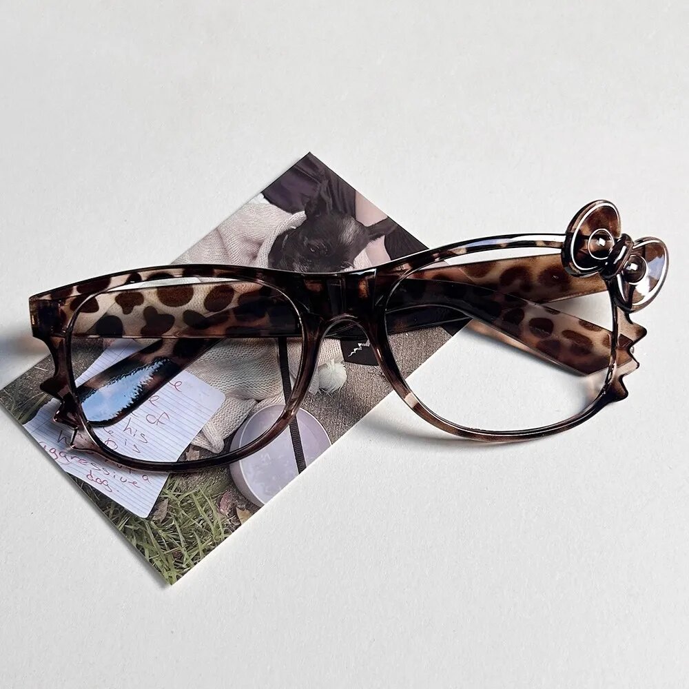 Оправа для очков TortoiseShell с леопардовым принтом