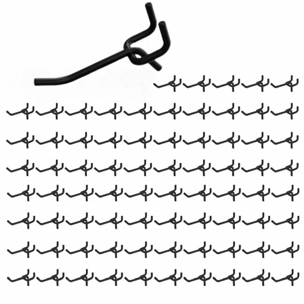 Крючки для перфорированной панели металлической, для инструмента. Для перфорации с шагом 2,5 см. L-7 см. 10 штук.